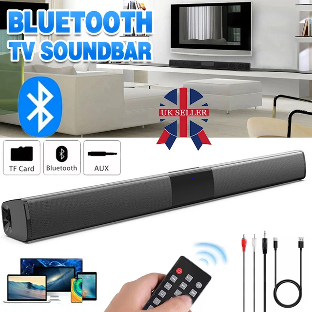 3D SURROUND TV Sound Bar Bluetooth Wireless Soundbar Home Theater ...