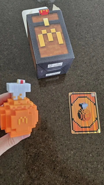 A MINECRAFT MOVIE McDonald’s Happy Meal Soda Potion Figure w/ Unused ...