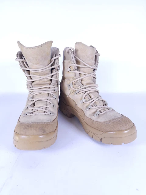DANNER GORE-TEX LEATHER Tan Boots Military Desert 43530x Men's 8.5 £108 ...