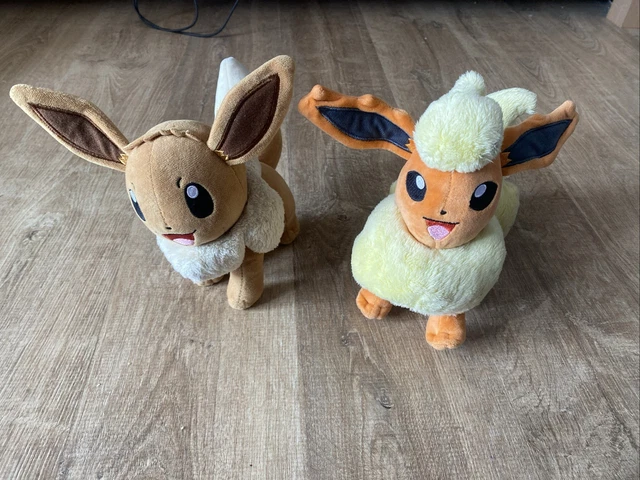 EEVEE & FLAREON Official Pokémon Eeveelution Plush Soft Toy Bundle 2022 ...