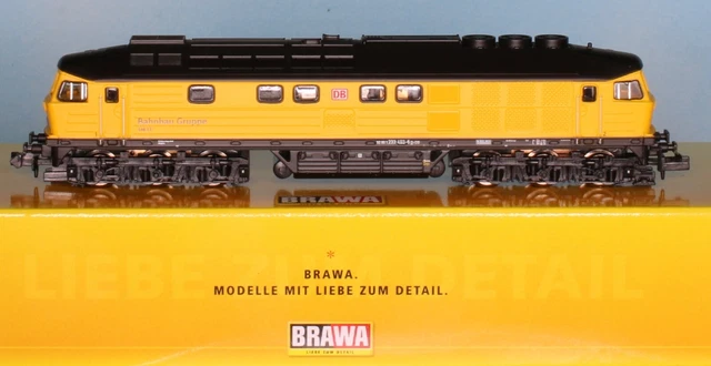 BRAWA 61042, - Spur N / Maßstab 1:160 -, Diesel-Lok DB Bahnbau BR 233 ...