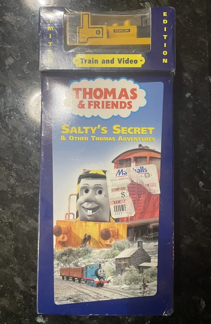 THOMAS AND FRIENDS Limited Edition Train And Video VHS Salty’s Secret w ...