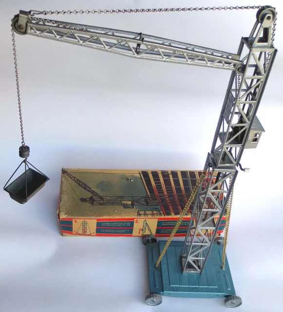 CKO KELLERMANN KRAN 373 Blech Baukran Drehkran DBGM Blechspielzeug ...