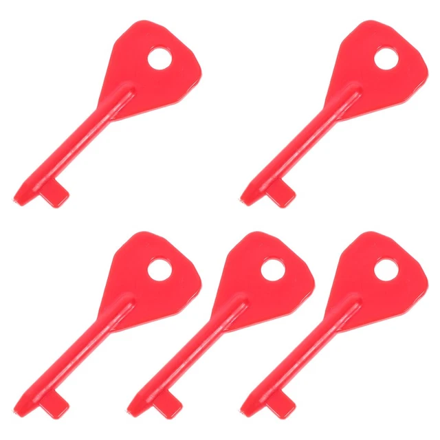 5 PCS PLASTIC Keys Fire Switch Emergency Lighting Gas Shut off Tool £5. ...