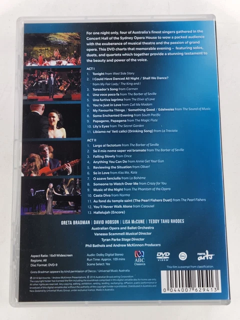 FROM BROADWAY TO La Scala Sydney Opera House DVD ABC Lisa McCune £5.31 - PicClick UK