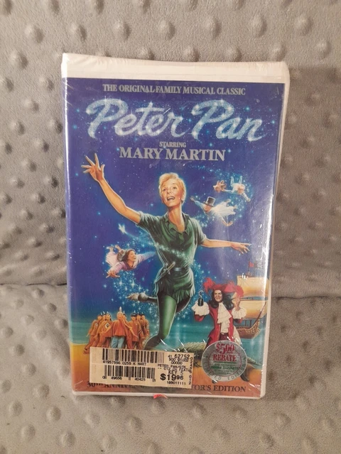 SEELED VHS LIVE Action Staring Mary Martin Peter Pan 1990- Family ...