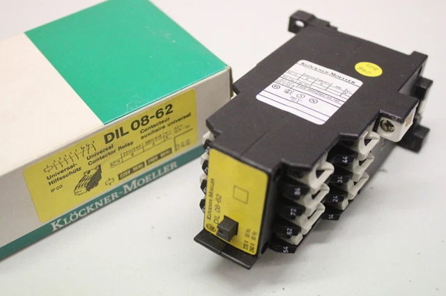 KLÖCKNER MOELLER DIL 08-62 220V 240V 6A 4A Hilfsschütz contactor DIL0862 OVP EUR 26,95 - PicClick DE