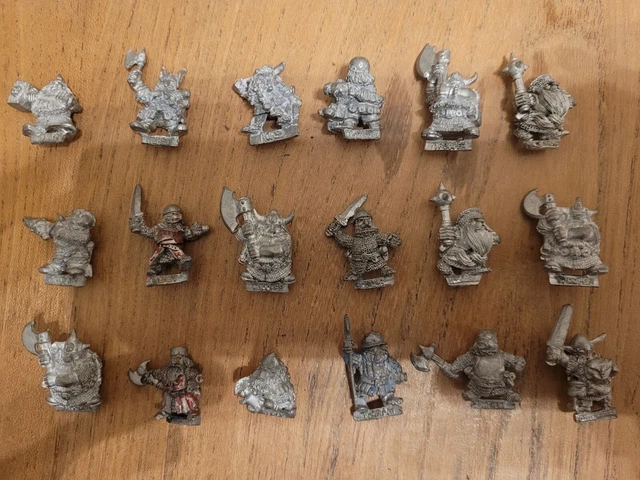 WARHAMMER CLANSMEN DWARF Dwarves Metal Norse Hammer 10 Games Workshop ...