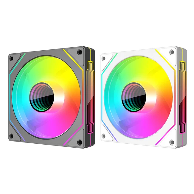 12CM ARGB 5V 3Pin 4 Pin PWM Quiet Cooling Fan Infinity Mirror Reusable ...