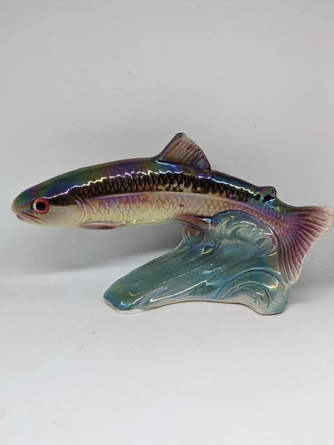 JEMA HOLLAND 1950'S vintage Lustreware Iridescent Fish Figurine £42.31 ...