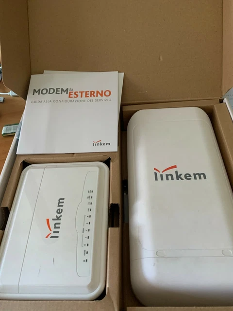 MODEM LINKEM PIÙ antenna esterna 2.4 e 5 ghz wifi wireless mod wltss ...