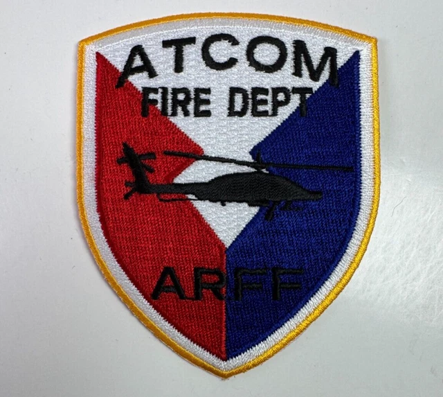 ATCOM FIRE ARFF US Army Aircraft Rescue Firefighting Helicopter Patch ...