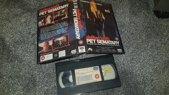 PET SEMATARY UK Cic Pal VHS Ex Rental Video Big Box £8.99 - PicClick UK