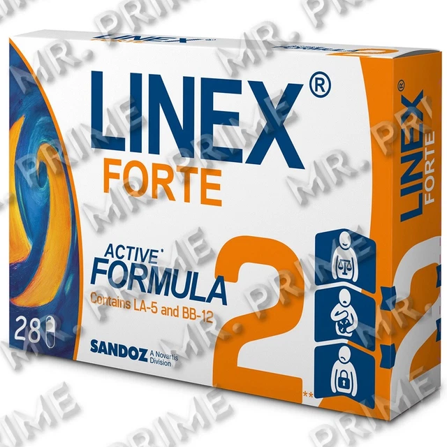 LINEX FORTE SANDOZ 28x Probiotic capsules £14.99 - PicClick UK
