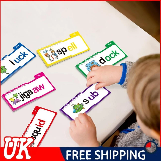 CVC WORD FLIP Chart Vowel Word Flashcards Interactive Word Builder Game ...