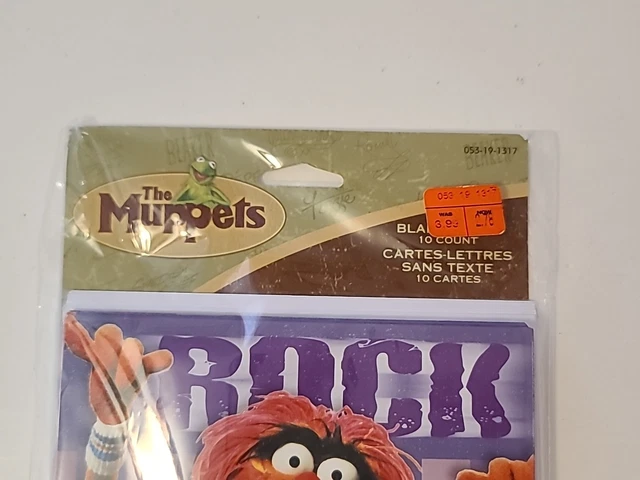 NEW THE MUPPETS Rock N Roll Note Cards 10 Count $16.41 - PicClick AU