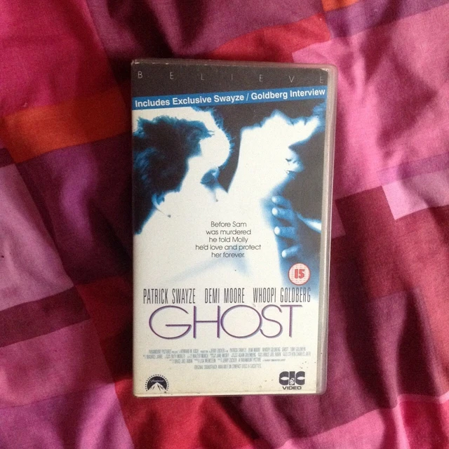GHOST (VHS) 1990 Modern Classic Movie Starring Patrick Swayze and Demi ...