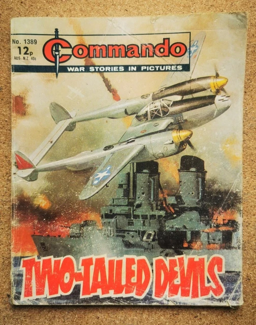 COMMANDO WAR COMIC No 1389 TWO TAILED DEVILS Jim Holt Pat Roach Auf ...