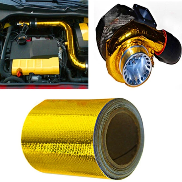 16FT ALUMINUM FOIL Wrap Barrier Tape Heat Shield Roll Exhaust Car ...