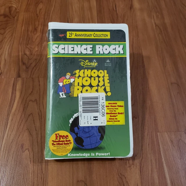VTG SCHOOLHOUSE ROCK! Science Rock Rare 25th Anniversary VHS 1998 ...