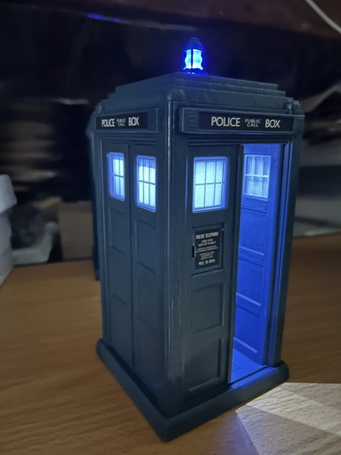 DOCTOR WHO TARDIS 14th 15th FULL LIGHTS & CONSOLE Custom Unique Special ...