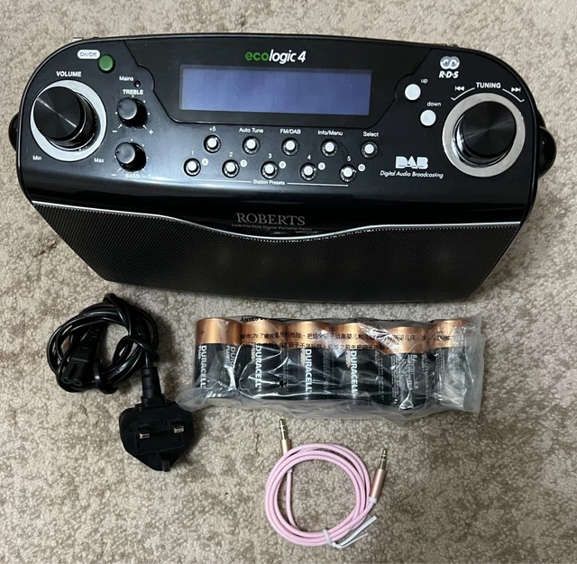 ROBERTS RD-21(ECOLOGIC 4) DAB / FM Portable Radio + Power Adapter + 6 ...