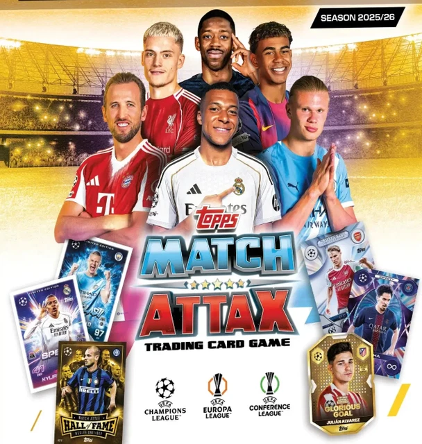 TOPPS MATCH ATTAX Champions League 2025/26 Card 244 - 459 To Choose ...