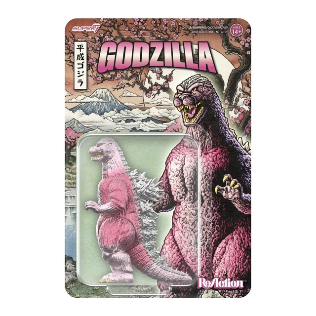 SUPER7 REACTION FIGURE Toho Godzilla '89 (Cherry Blossom Festi ...