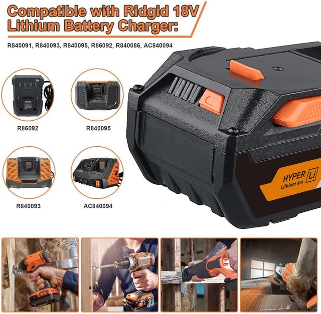 NEW BATTERY FOR Ridgid AEG 18V Li-Ion 7.0Ah FORCE Battery L1860R ...
