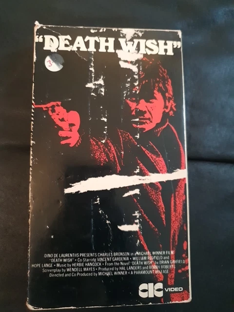 PRE CERT VHS Death Wish 1975 Legitimate Original Cut Carton 1981 Copy £ ...