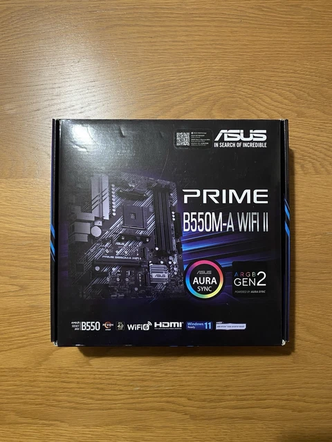 ASUS PRIME B550M-A WiFi II AM4 AMD Motherboard (90MB19X0-M0EAY0) £83.92 ...
