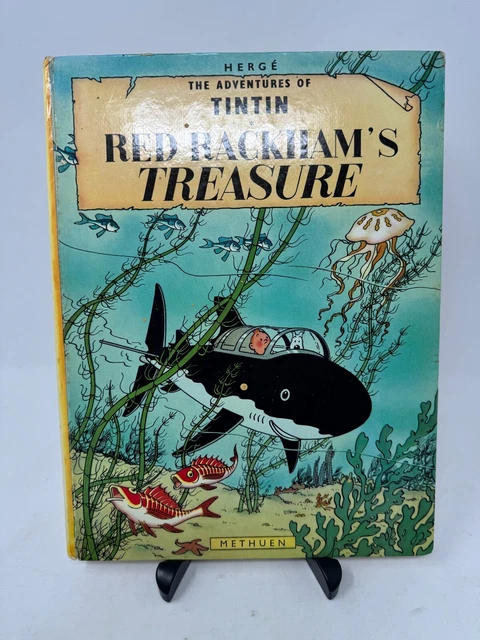METHUEN 1968 TINTIN Red Rackham's Treasure di Herge libro vintage ...
