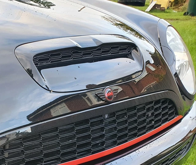 MINI R52 GEN 1 COOPER S Gel Badge Logo Autocollant Noir & Rouge EUR 25 ...