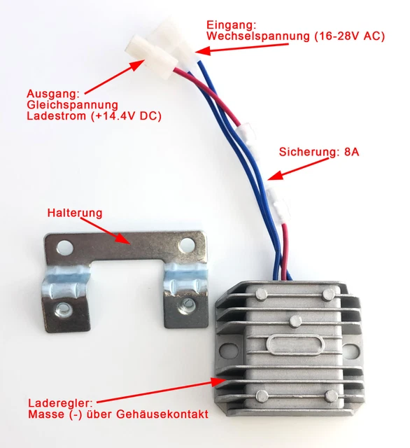 CHARGE CONTROLLER ALTERNATOR regulator 12V for diesel engine, Rotek ...