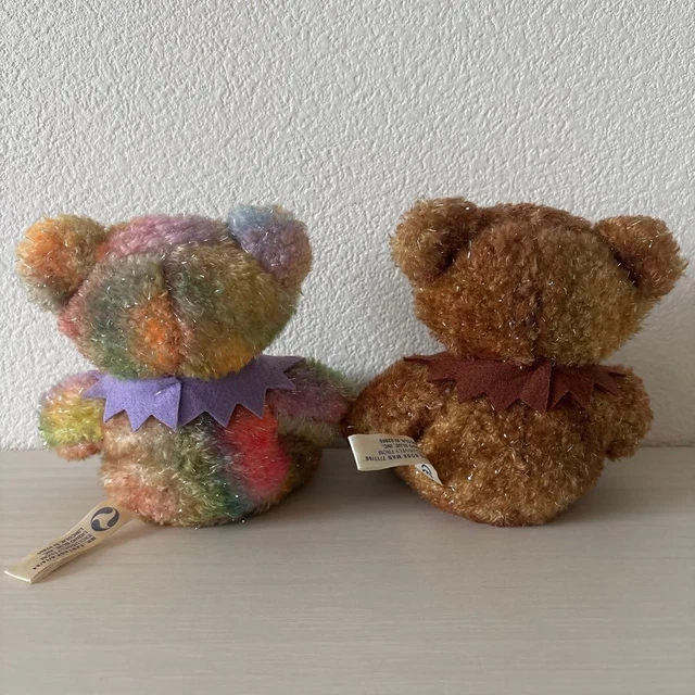 GRATEFUL DEAD BEAR Set Of 2 Lame Seven Colors Brown £31.50 - PicClick UK