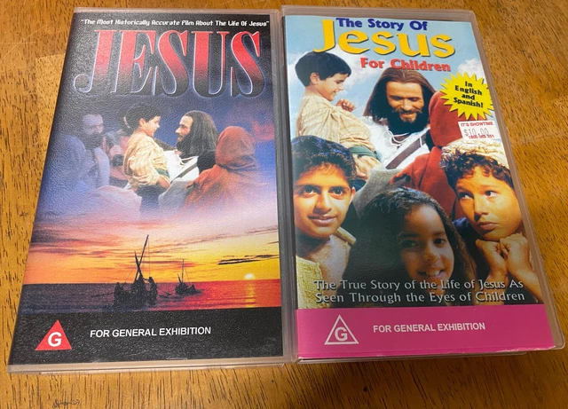 JESUS X2 VHS Story Of Jesus For Children & Jesus EC Religious ...