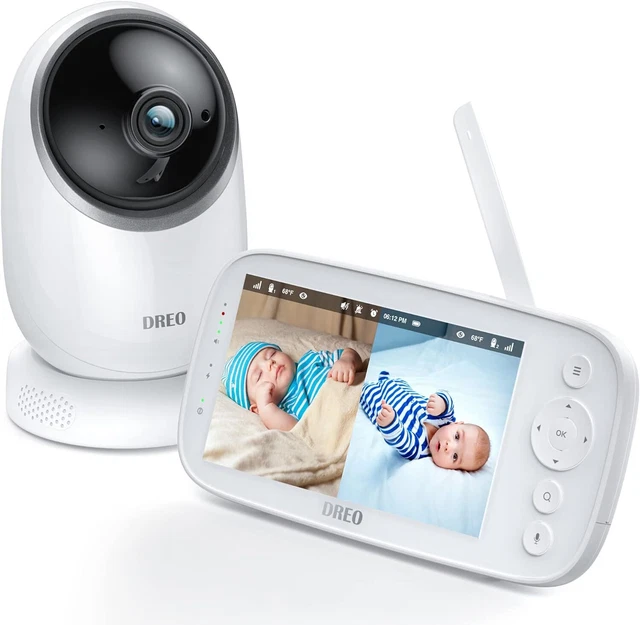 DREO VIDEO BABY Monitor, 5 inch LCD Screen, 720P HD Video & Audio ...