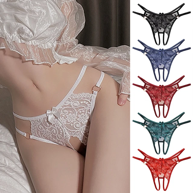 SEXY DAMEN-TANGAS OFFENER Schritt Höschen Spitzenunterwäsche G-String N EUR 7,79 - PicClick DE