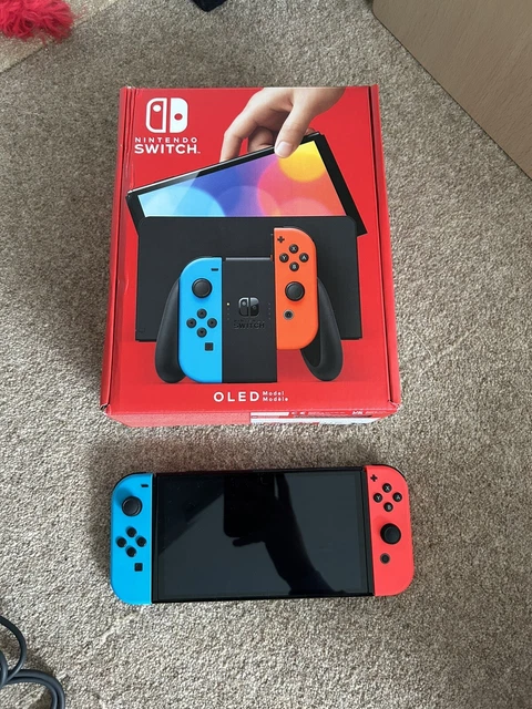 NINTENDO SWITCH OLED Model HEG-001 Handheld Console - 64GB - Black/Neon ...