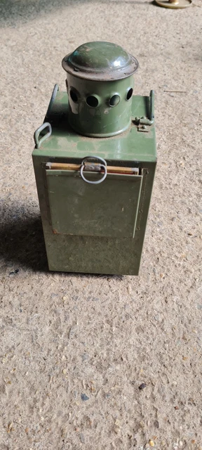 VINTAGE GERMAN MILITARY signal lantern lamp light WW2 army collectable ...