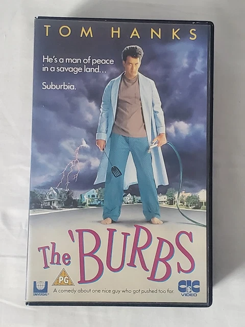 THE 'BURBS', 1989 Comedy, Creepy, Zany, Tom Hanks, BIG BOX, Ex Rental ...