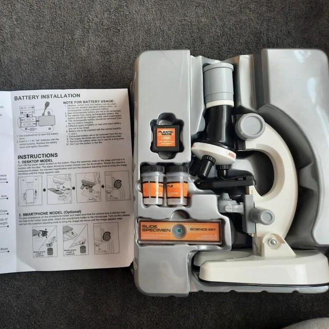 ZOOM CHILDREN MICROSCOPE Biology Lab LED 1200x School Science ...