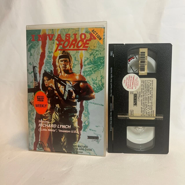 INVASION FORCE VHS David A Prior, Richard Lynch - Video Tape Ex-Rental ...