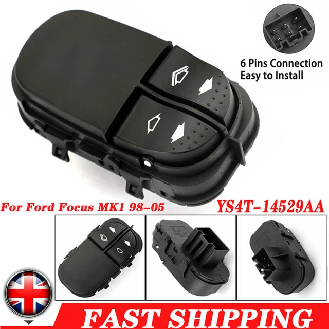 MASTER LEFT DRIVER SIDE Window Switch 6 PIN YS4T-14529AA For Ford Focus ...