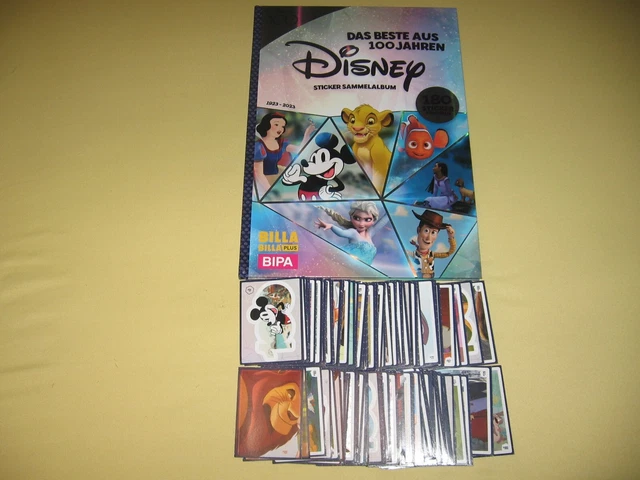 BILLA STICKER ALBUM "100 Years of Disney" Blank Album with All 180 ...