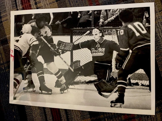 1972 WAYNE THOMAS Ahl Hockey Type 1 Photo Nova Scotia Nhl Goaltender ...