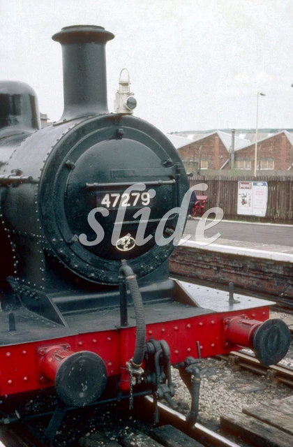 BRITISH RAILWAYS LMS Jinty Steam Locomotive 47279 Orig Slide+Copyright ...