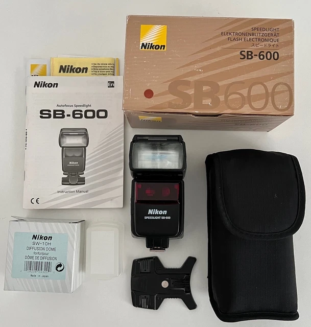 NIKON SPEEDLIGHT SB-600 Flash and SW-10H Diffuser. £50.00 - PicClick UK