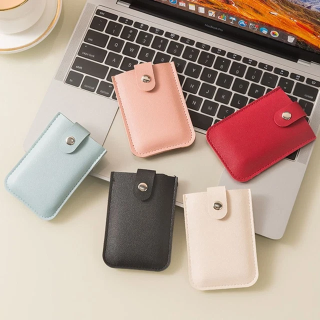 PULL-OUT TYPE ID Card Holder Laminated Concealed PU Leather Purses ...