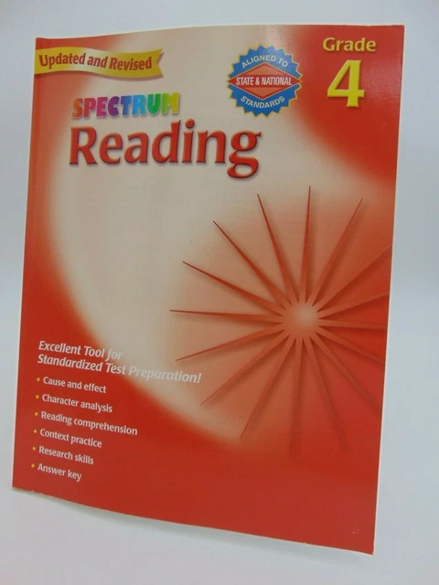 SPECTRUM READING GRADE 4 Updated and Revised, Workbook $10.00 - PicClick